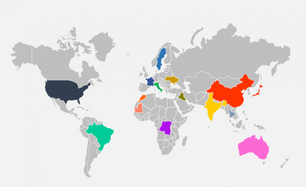 World Map Highlight Countries Powerpoint - Map World Map Highlight Countries Powerpoint - Map